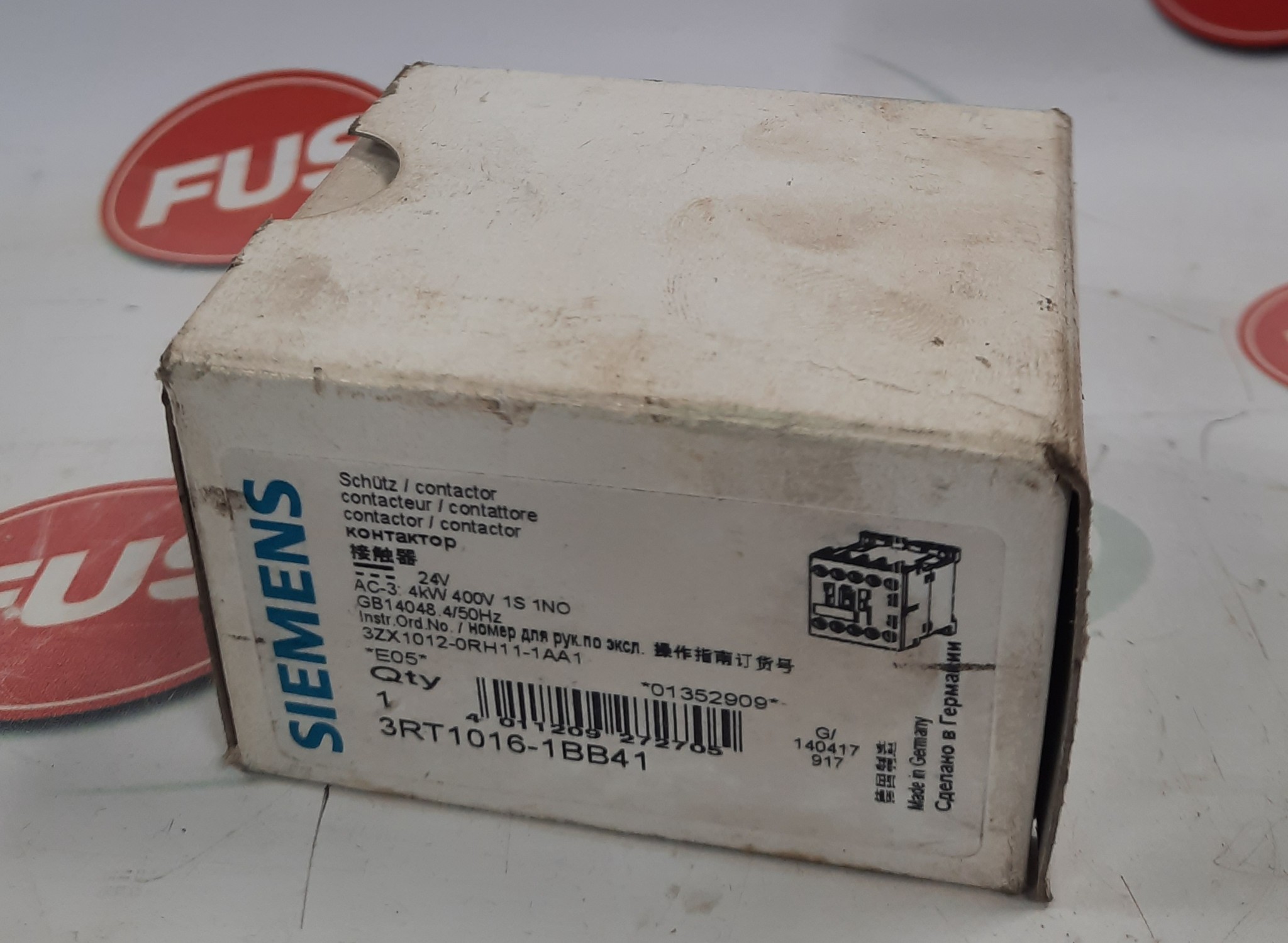 Siemens 3RT1016-1BB41 Contactor - FUS Industrial