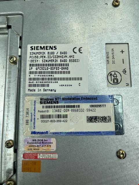 SIEMENS SINUMERIK 810D/840D PCU50 6FC5210-0DF02-0AA0 - FUS Industrial