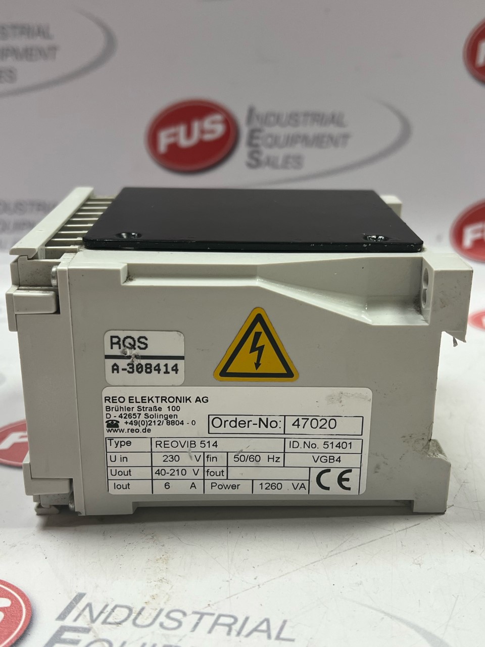 REO ELEKTRONIK REOVIB-514 PHASE-ANGLE CONTROLLER - FUS Industrial