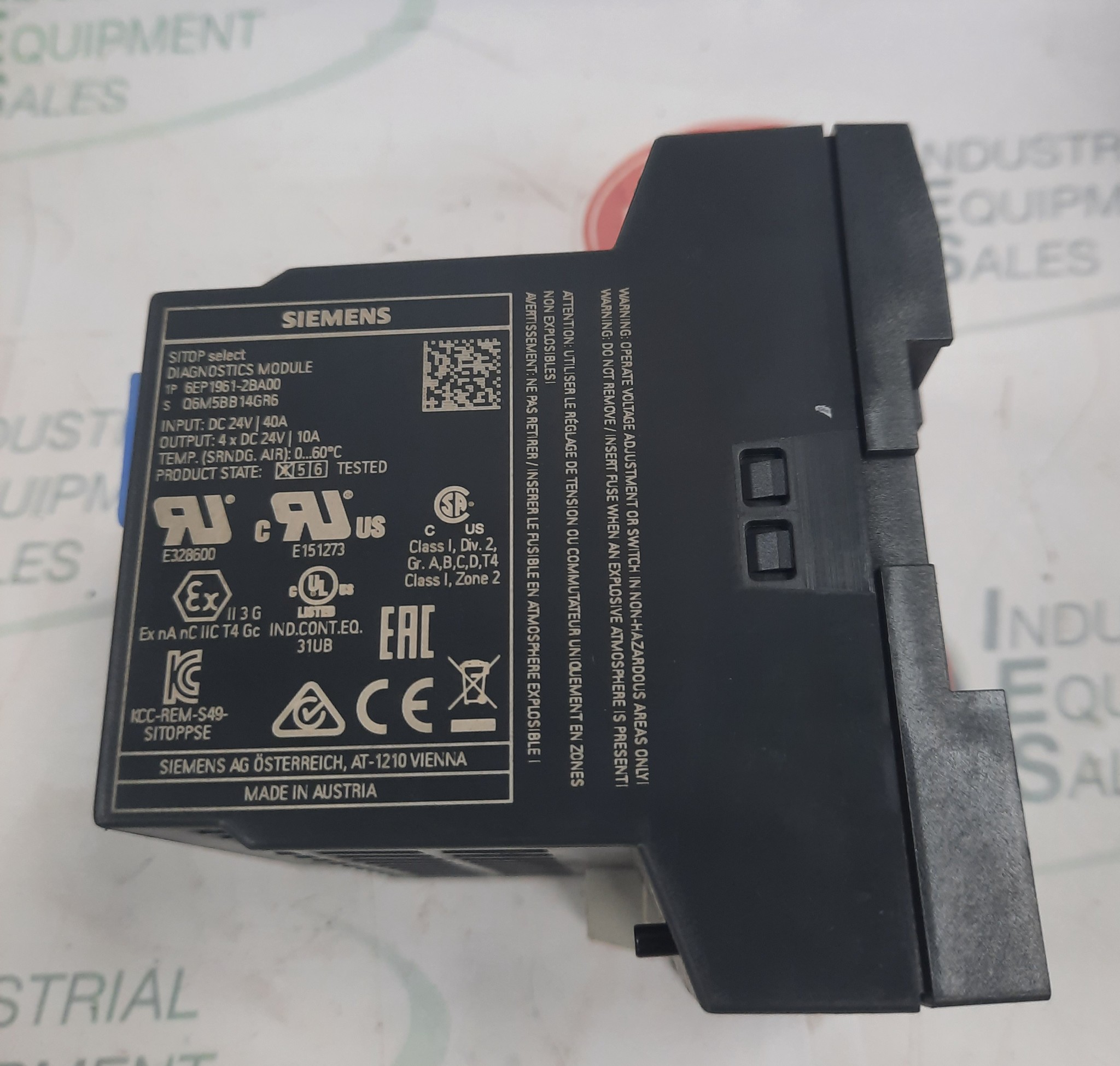 Siemens 6EP1961-2BA00 SITOP Select Diagnostics Module - FUS Industrial