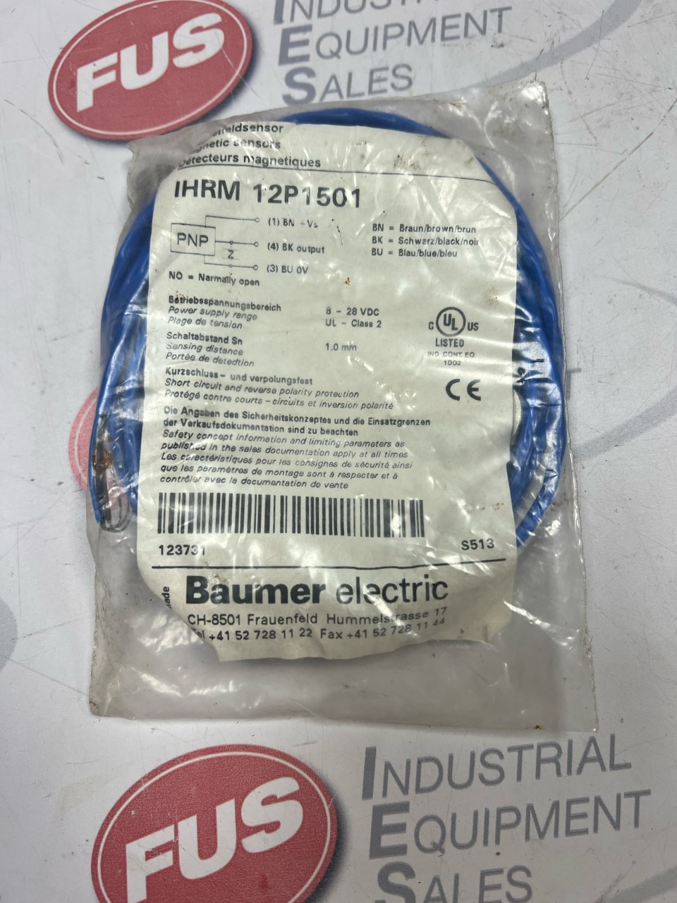 Baumer Electric IHRM 12P1501 Magnetic sensor - FUS Industrial