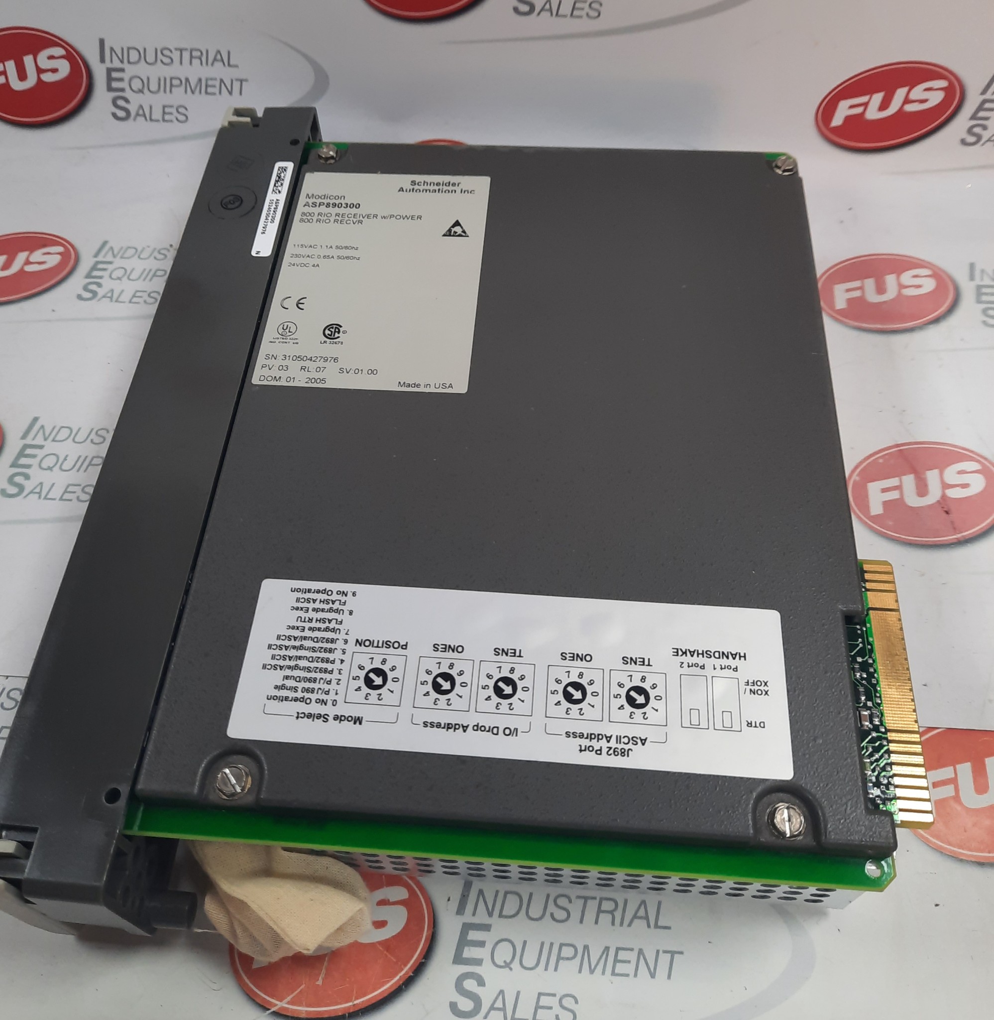 Schneider ASP890300 Modicon RIO Receiver W/Power RO Receiver - FUS ...