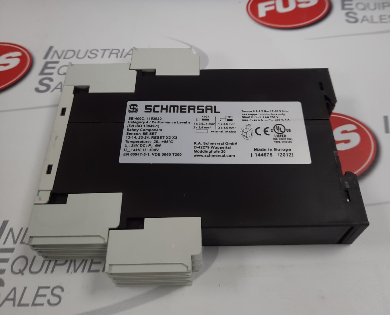 Schmersal SE-400C Safety Controller - FUS Industrial