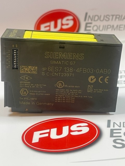 Siemens 6ES7 138-4FB03-0AB0 Digital Output Module - FUS Industrial