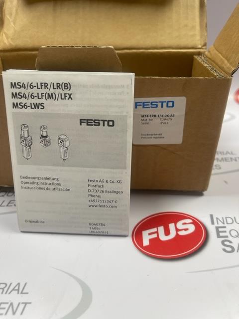 Festo MS4-LRB-1/4-D6-AS Pressure Regulator - FUS Industrial