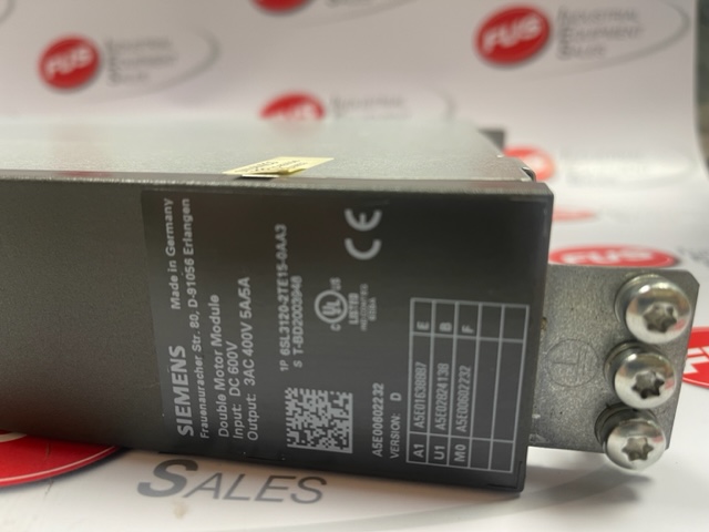 Siemens 6SL3120-2TE15-0AA3 Double Motor Module - FUS Industrial