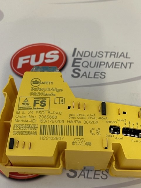 Phoenix Contact IB IL 24 PSDI 8-PAC Input Module Security Module - FUS ...