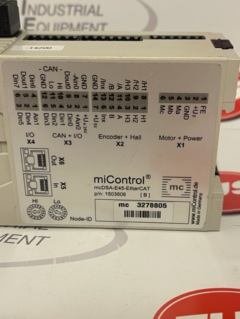 miControl mcDSA-E45-EtherCAT Control / Part No: 1503611 - FUS Industrial