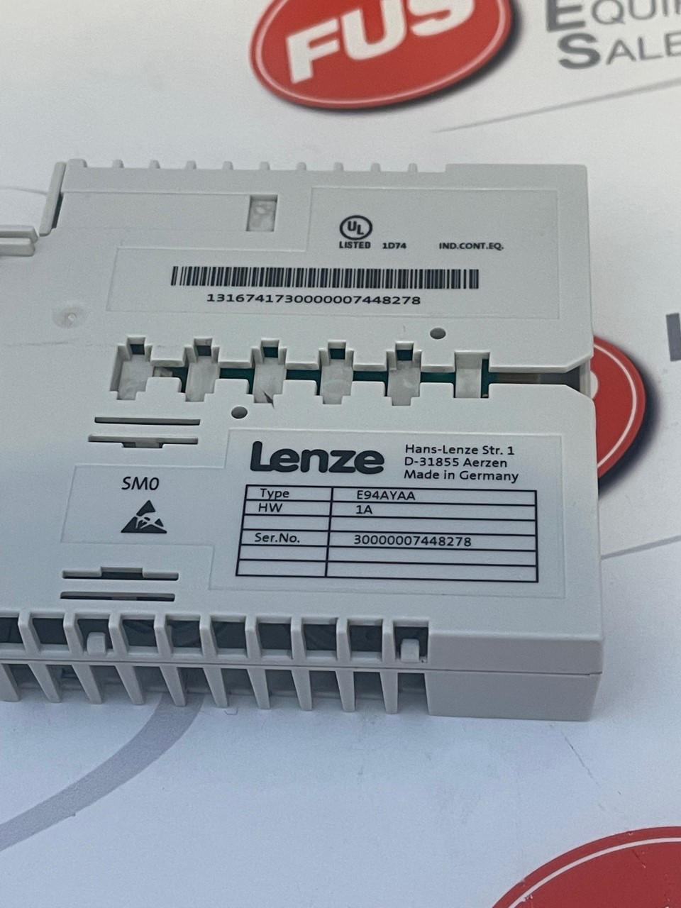 Lenze E94AYAA Safety Module Servo Drive - FUS Industrial