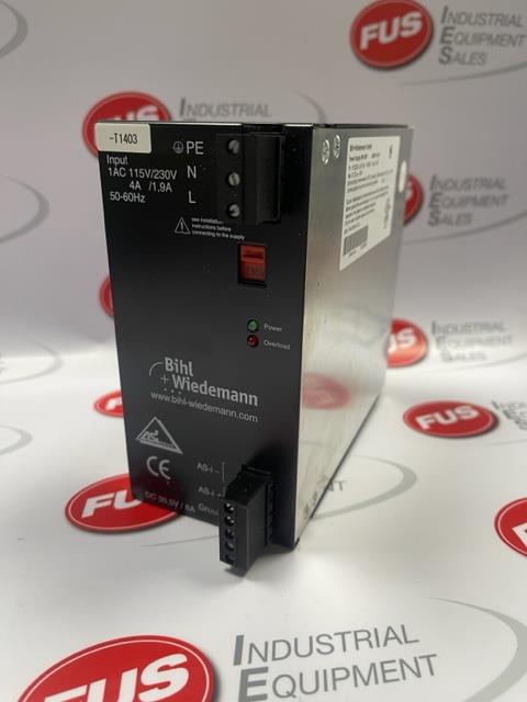 Bihl & Wiedemann BW1997 Power Supply - FUS Industrial