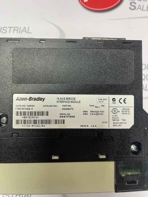 Allen-Bradley 1756-M16SE A 16 Axis Sercos Interface Module - FUS Industrial
