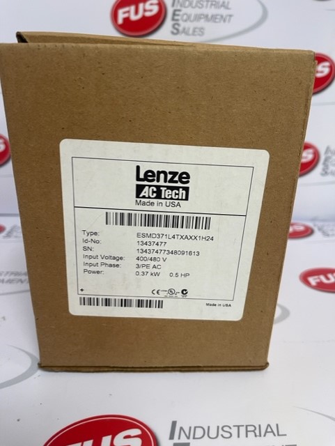 Lenze SMD Inverter ESMD371L4TXA (XX1H24) 0.37kW, 0.5HP - FUS Industrial