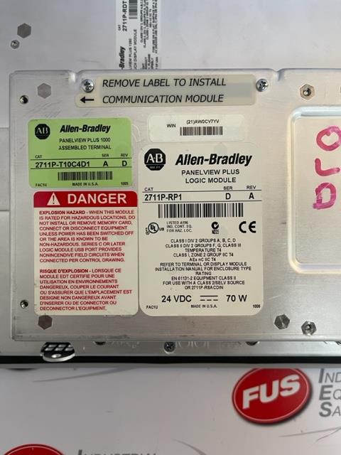 Allen-Bradley PanelView Plus 1250 2711P-T10C4D1 HMI Terminal - FUS ...