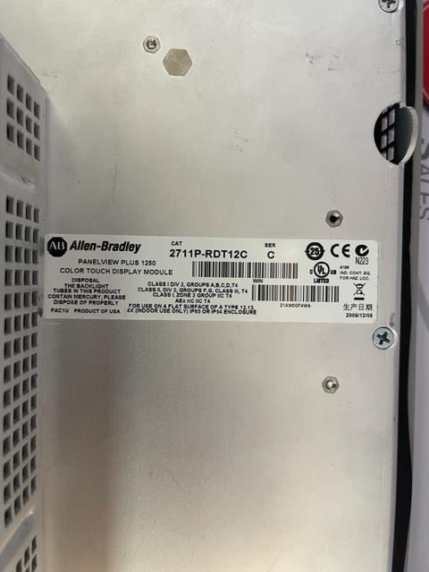 Allen-Bradley PanelView Plus 1250 2711P-T10C4D1 HMI Terminal - FUS ...