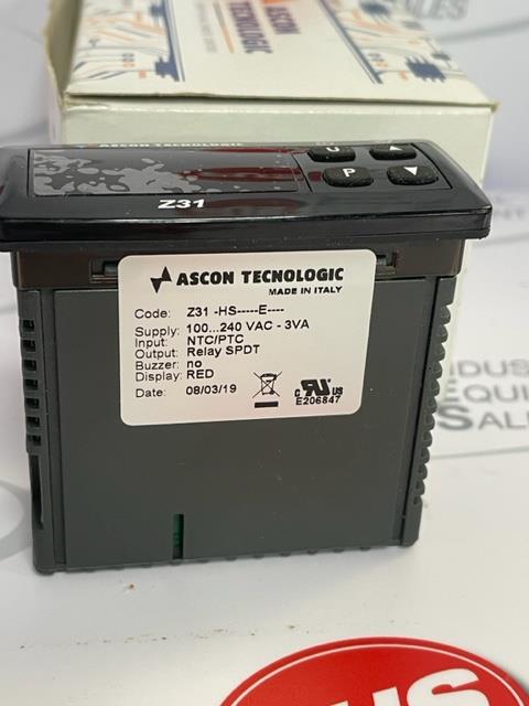 Ascon Z31-HS-E Temperature Controller, 100-240VAC - 3VA - FUS Industrial