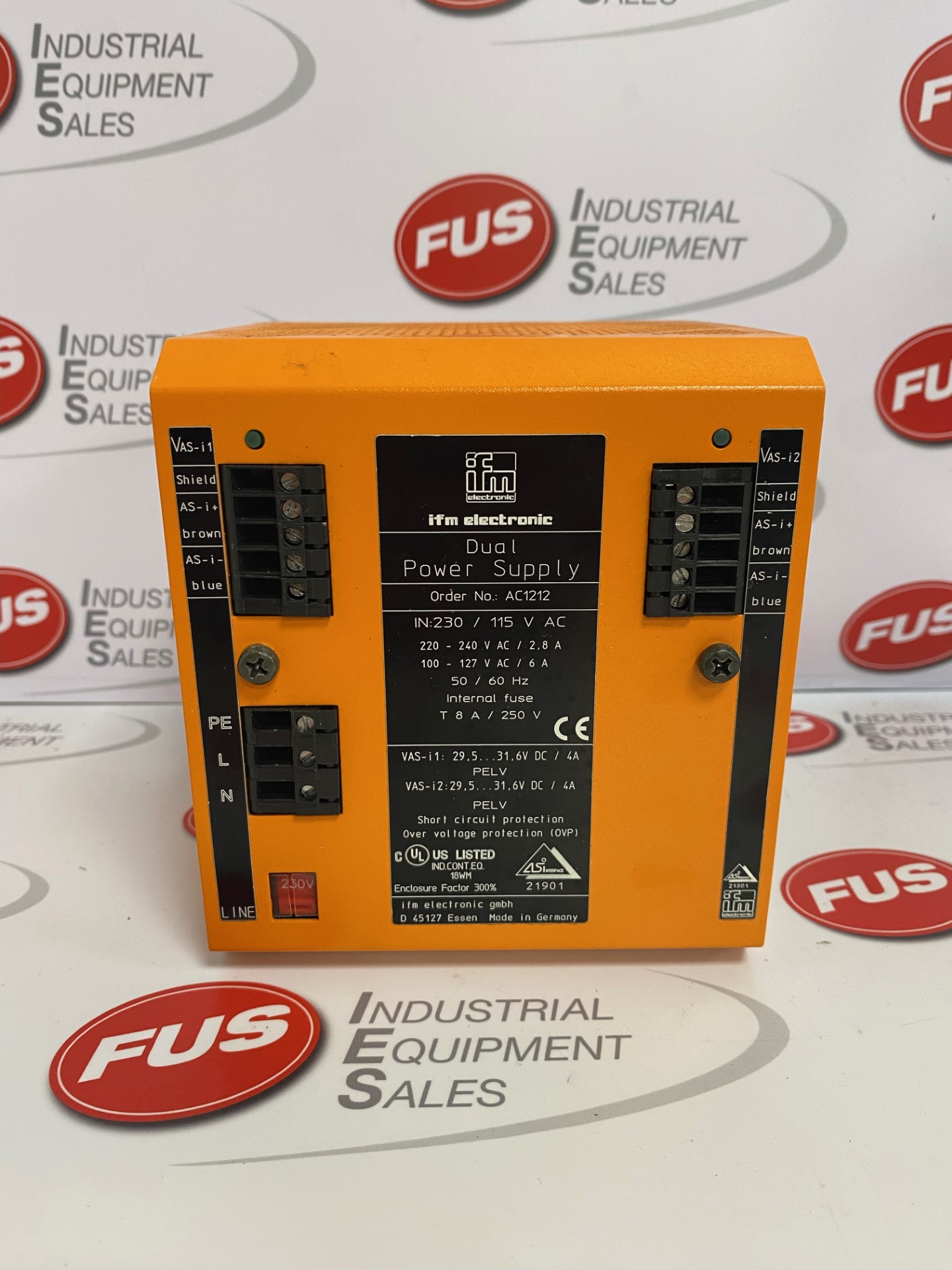 IFM Electronic AC1212 Dual Power Supply 230/115 V AC AC 1212 - FUS ...