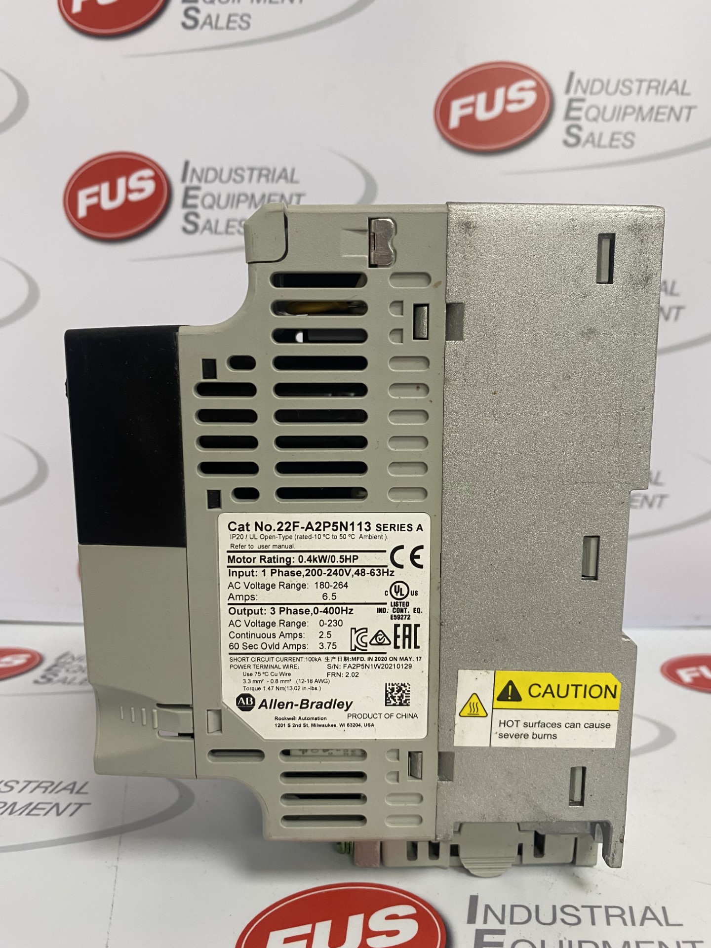 Allen Bradley 22F-A2P5N113 Series A PowerFlex AC Drive - FUS Industrial