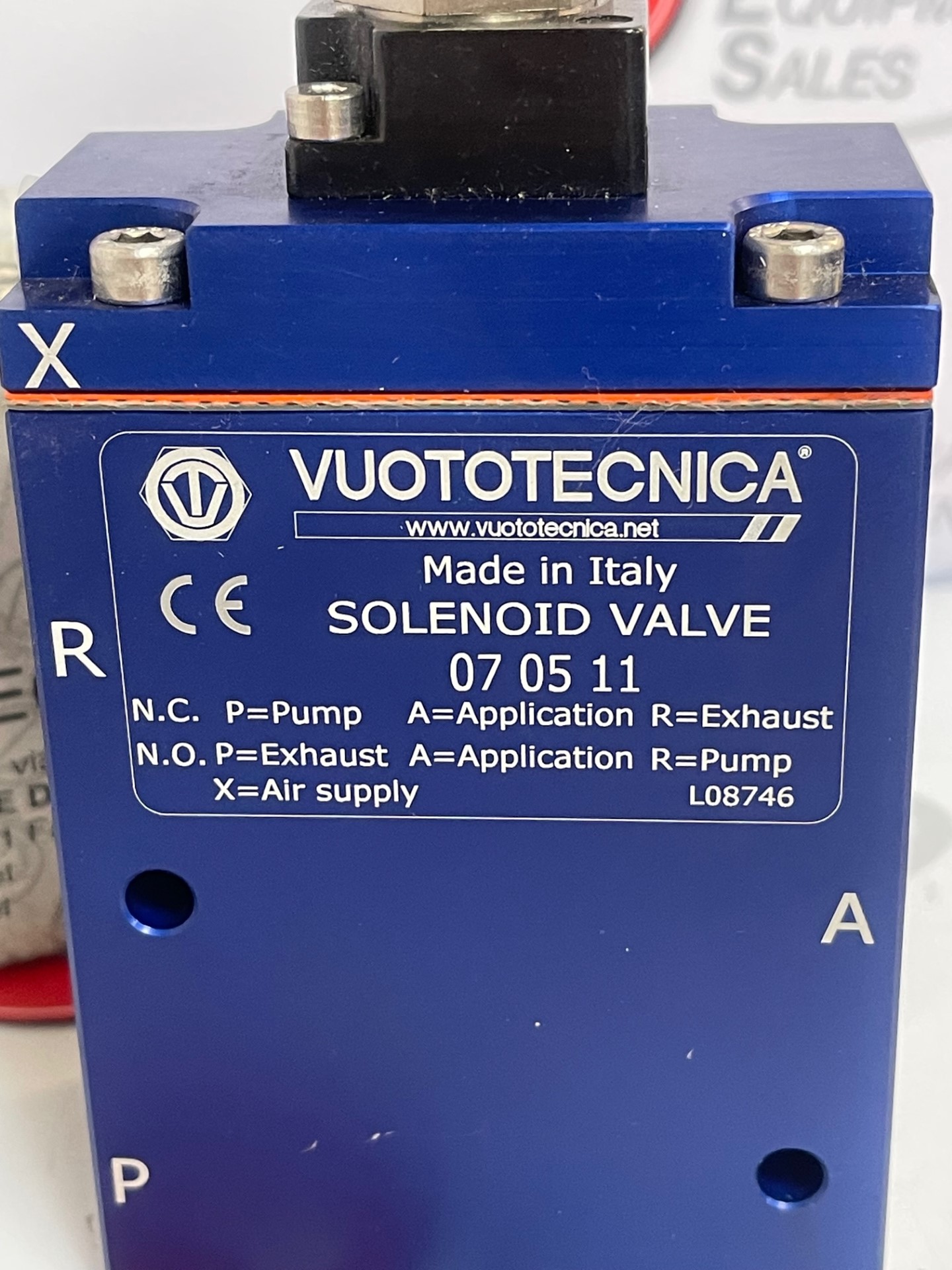Vuototecnica 07 05 11 Solenoid Valve - FUS Industrial