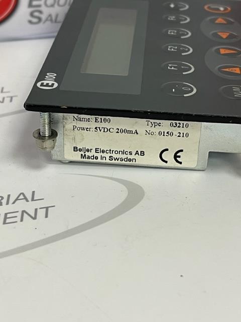 Beijer E100 Operator Interface, HMI Type 03210 - FUS Industrial