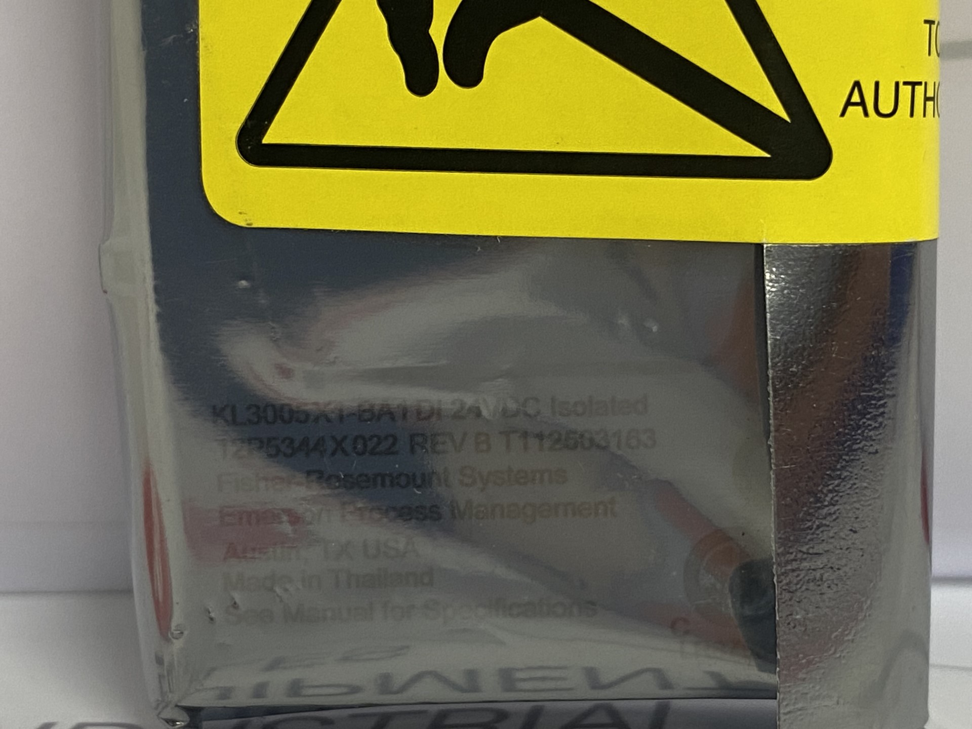 Emerson DI ISO 24V KL3005X1-BA1 DI 24VDC Isolated *NEW & UN-USED* - FUS ...
