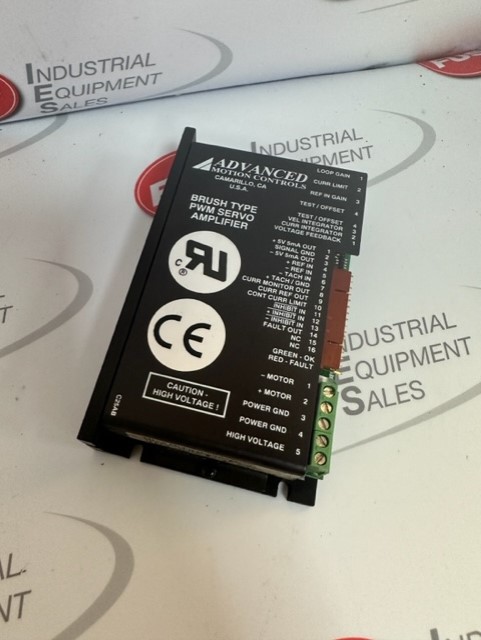 Advanced Motion Controls Brush Type PWM Servo Amplifier - FUS Industrial