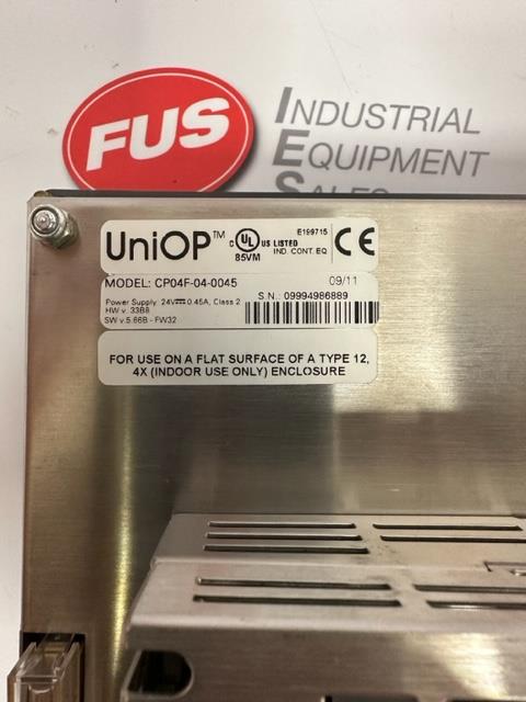 EXOR UniOP CP04F-04-0045 HMI - FUS Industrial