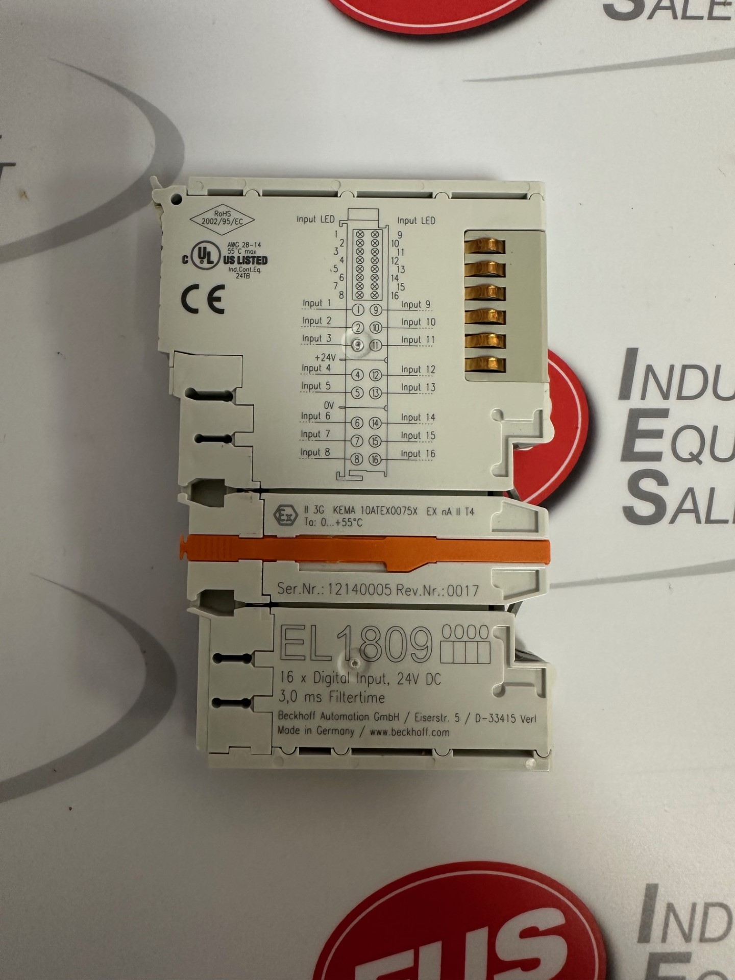 Beckhoff EL1809 16 x Digital Input Module, 24V DC - FUS Industrial