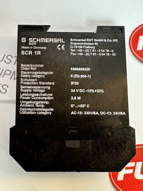 Schmersal SCR 1R Safety Relay - FUS Industrial
