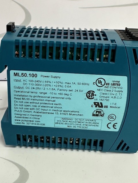 PULS ML50.100 Power Supply - FUS Industrial