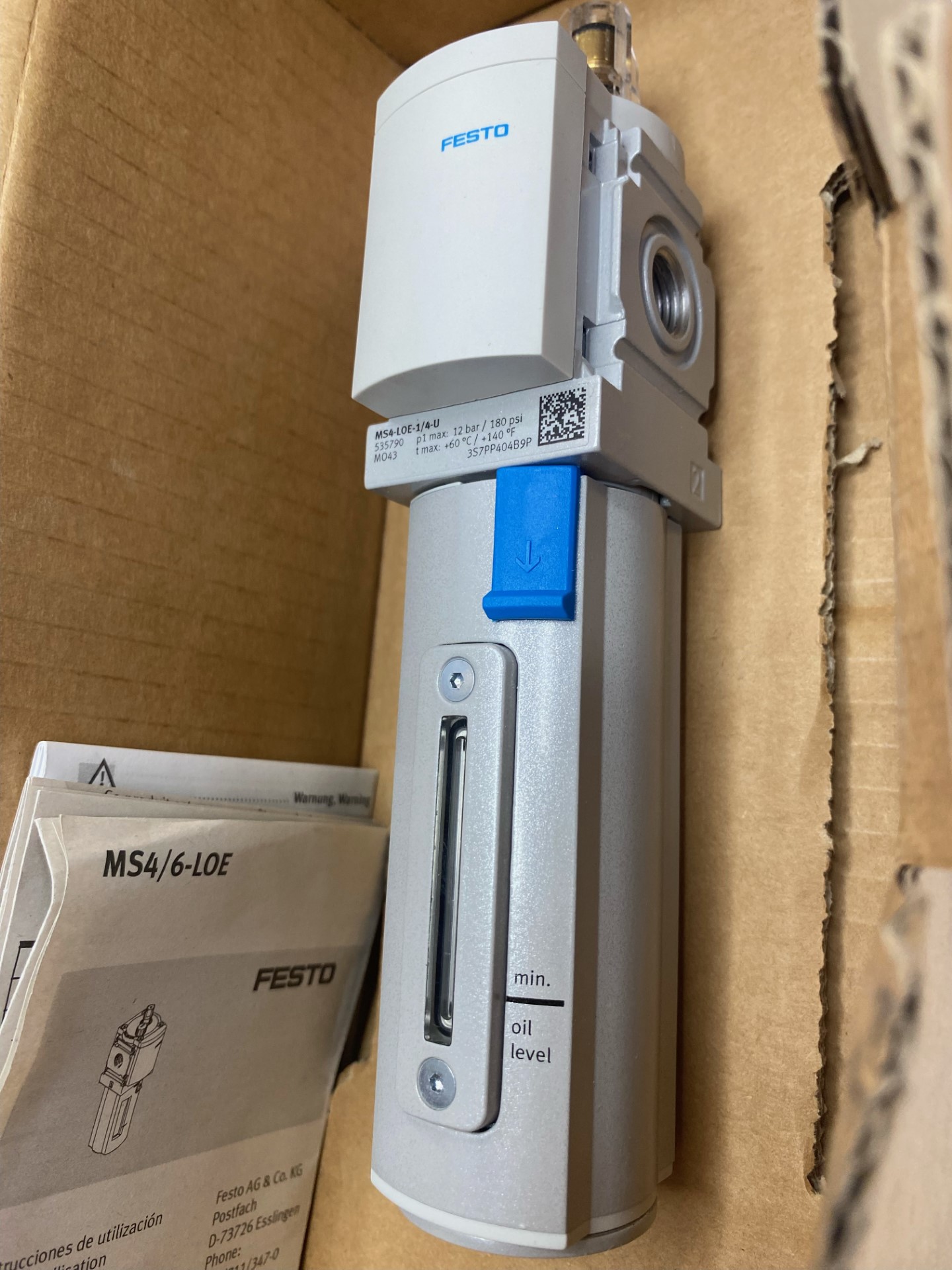 Festo MS4-LOE-1/4U Lubricator - FUS Industrial