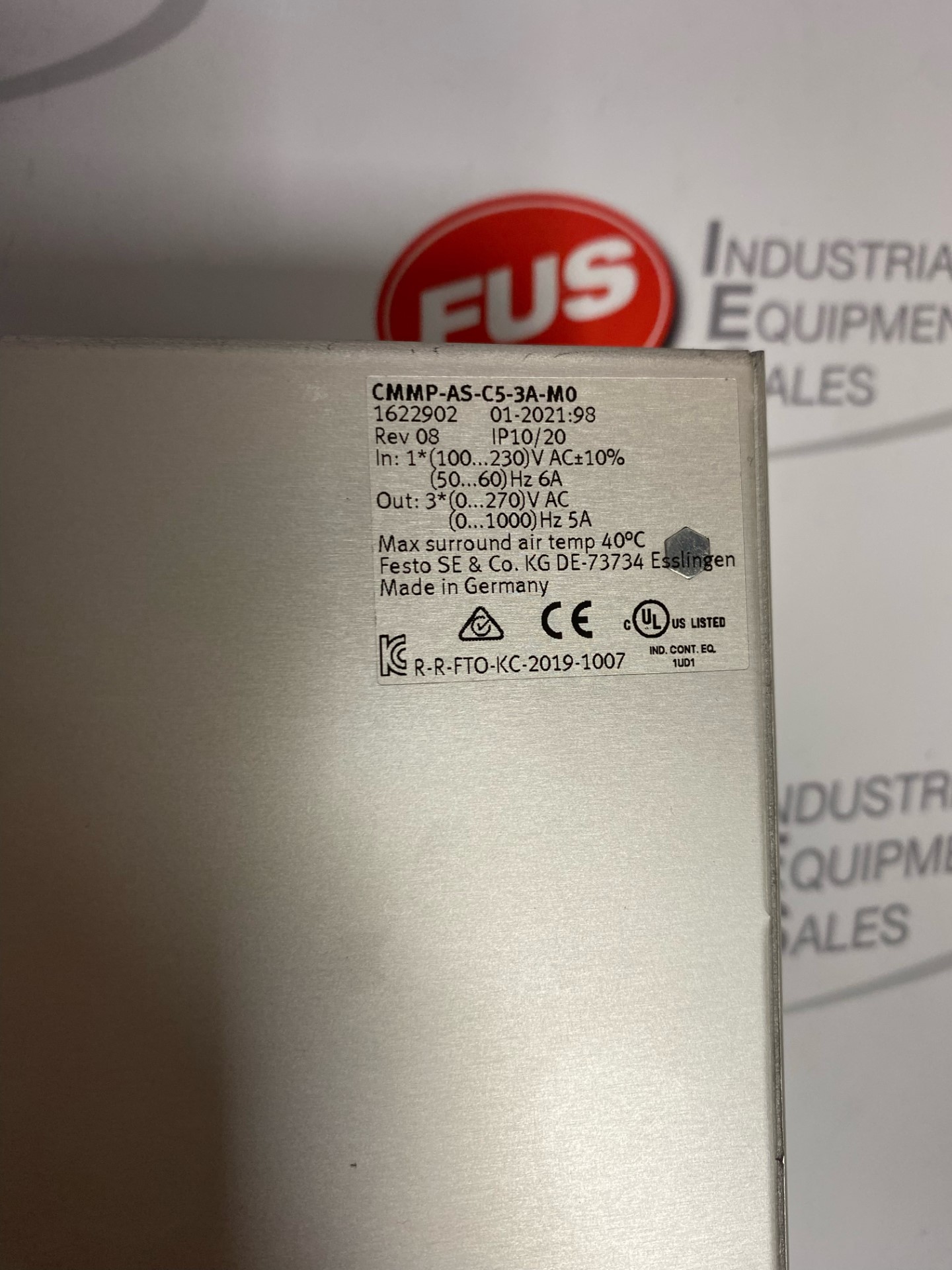 Festo CMMP-AS-C5-3A-MO 1622902 Motor Controller - FUS Industrial