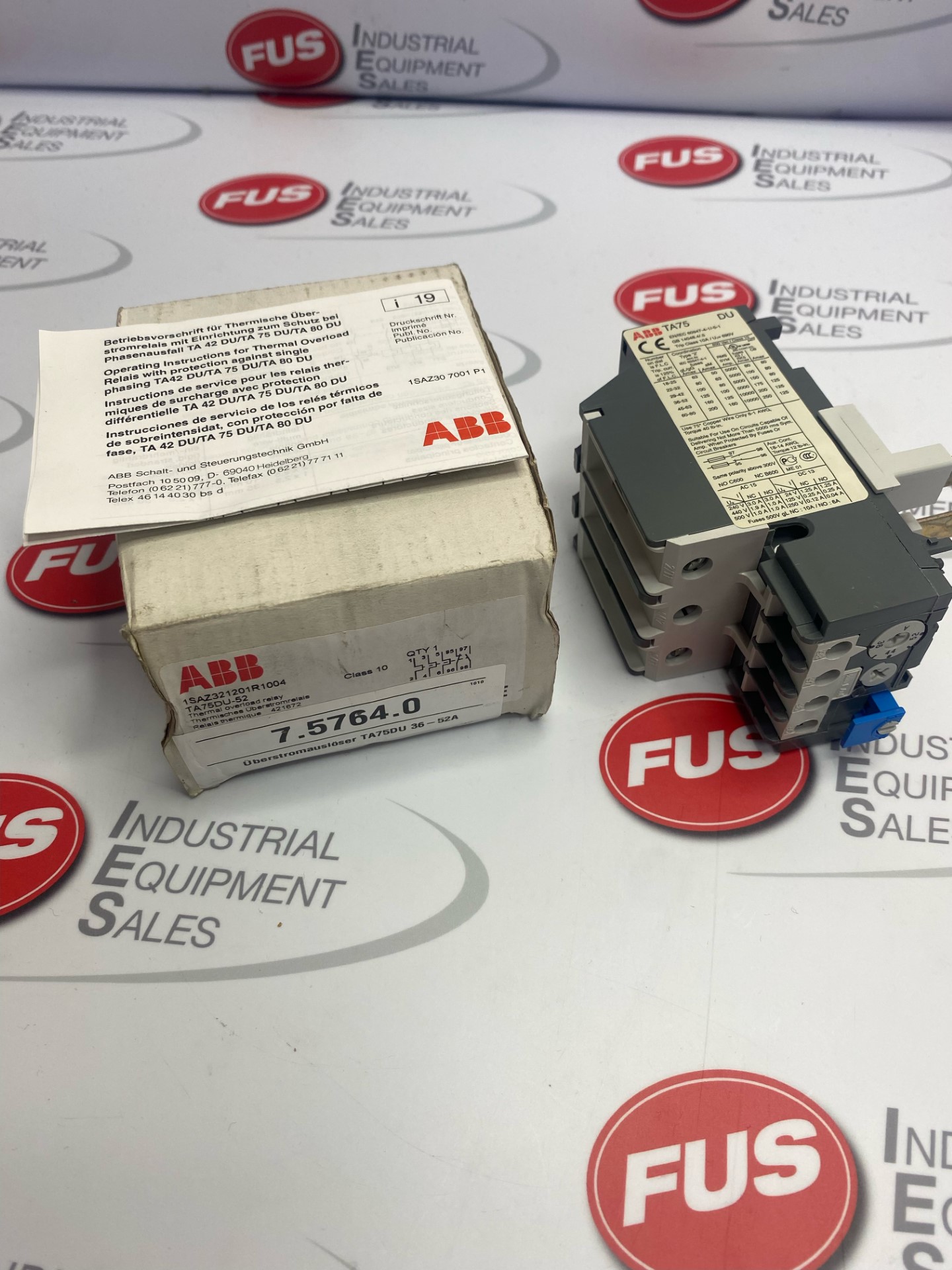 ABB TA75DU-52 Thermal Overload Relay - FUS Industrial