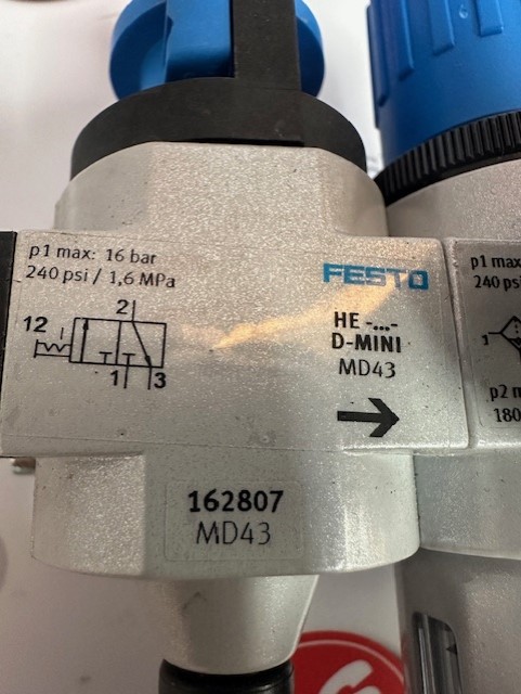 FESTO LFR-D-MINI -A Filter Regulator with HE-D-Mini On Off Valve - FUS ...