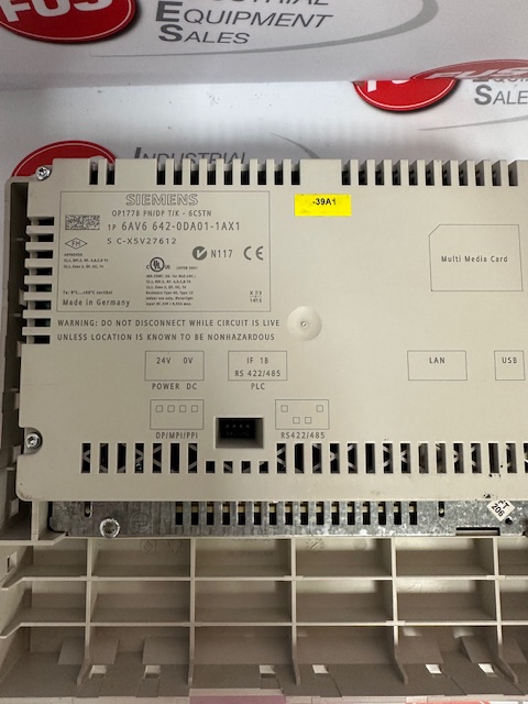 SIEMENS 6AV6 642-0DA01-1AX1 OP177B PN/DP T/K - 6CSTN HMI - FUS Industrial