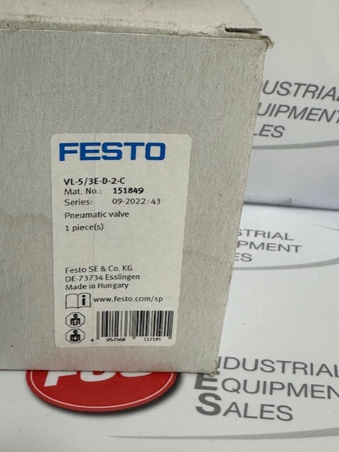 FESTO VL-5/3E-D-2-C Pneumatic Valve - FUS Industrial