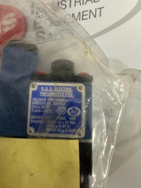 RGS Electro-Pneumatics LTD Type EP000/la Solenoid Valve - FUS Industrial