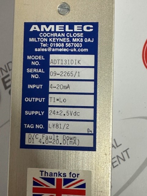 Amelec ADT131DIK Trip Amplifier - FUS Industrial