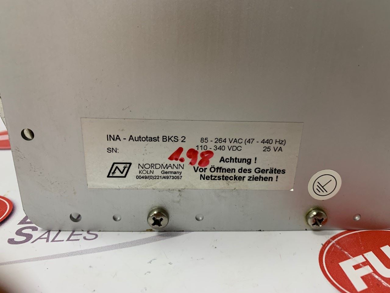 Nordmann Tool Monitor SEM-68000 (INA Autotast BKS 2) - FUS Industrial