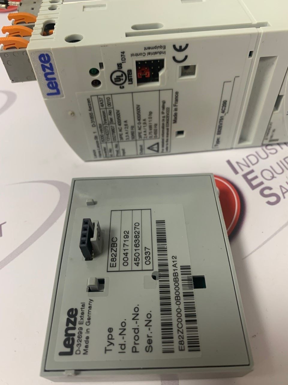 Lenze 8200 Vector E82EV751_4C200 PLC Drive Frequency Inverter & E82ZBC ...