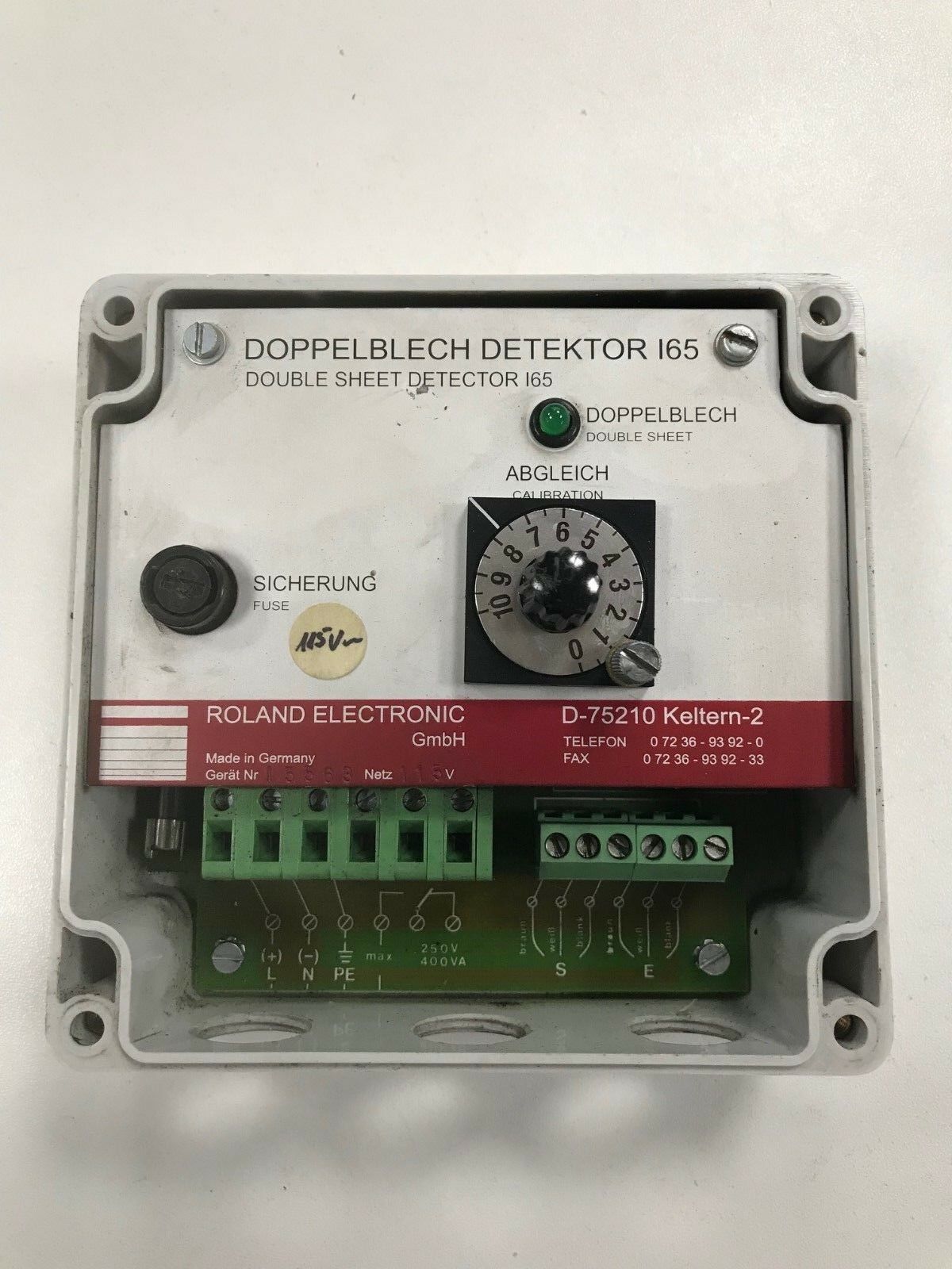 Roland Electronic Double Sheet Detector I65 - FUS Industrial