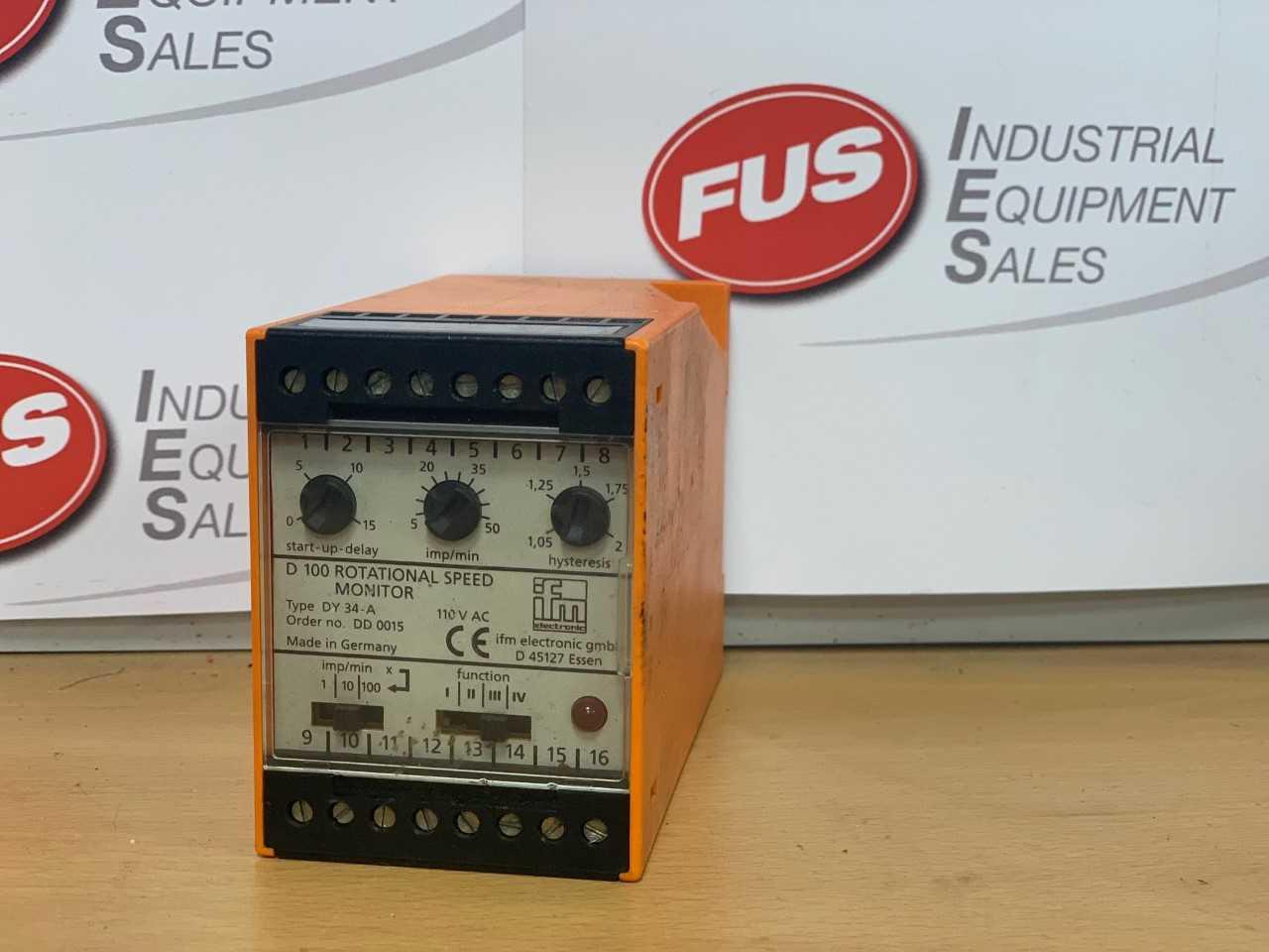 Efector D100, DY-34A Rotational Speed Monitor, Delay Relay - FUS Industrial
