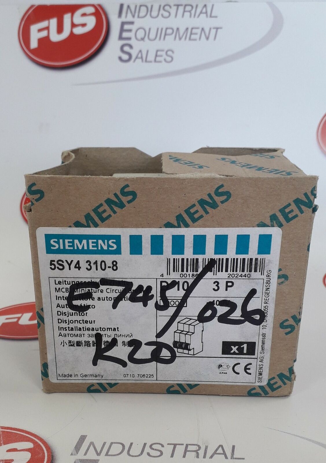 Siemens 5SY4 310-8 Miniature Circuit Breaker 400v - FUS Industrial