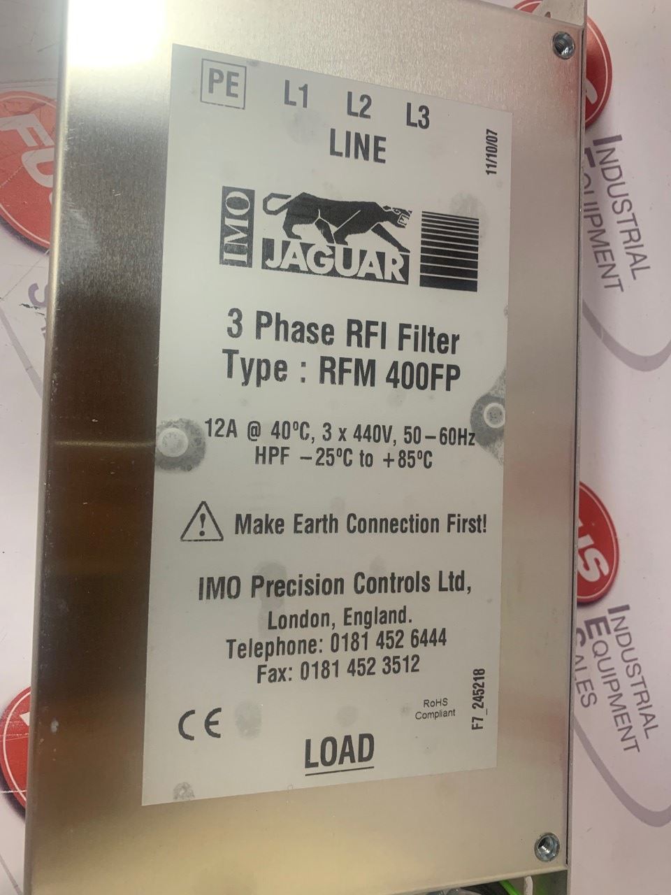 IMO RFM 400FP 3 Phase RFI Filter - FUS Industrial