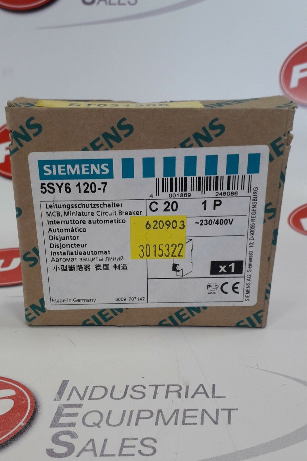 Siemens 5SY6 120-7 Miniature Circuit Breaker 230/400v - FUS Industrial
