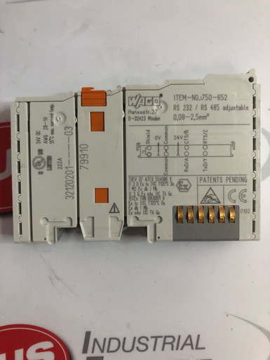 Wago 750-652 INTERFACE MODULE - FUS Industrial
