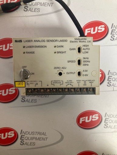 NAIS LASER ANALOG SENSOR LM200 - FUS Industrial