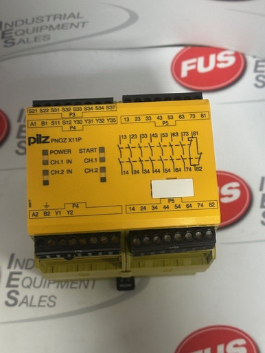 Pilz PNOZ X11P safety Relay ID: 777083, 110-120VAC - FUS Industrial