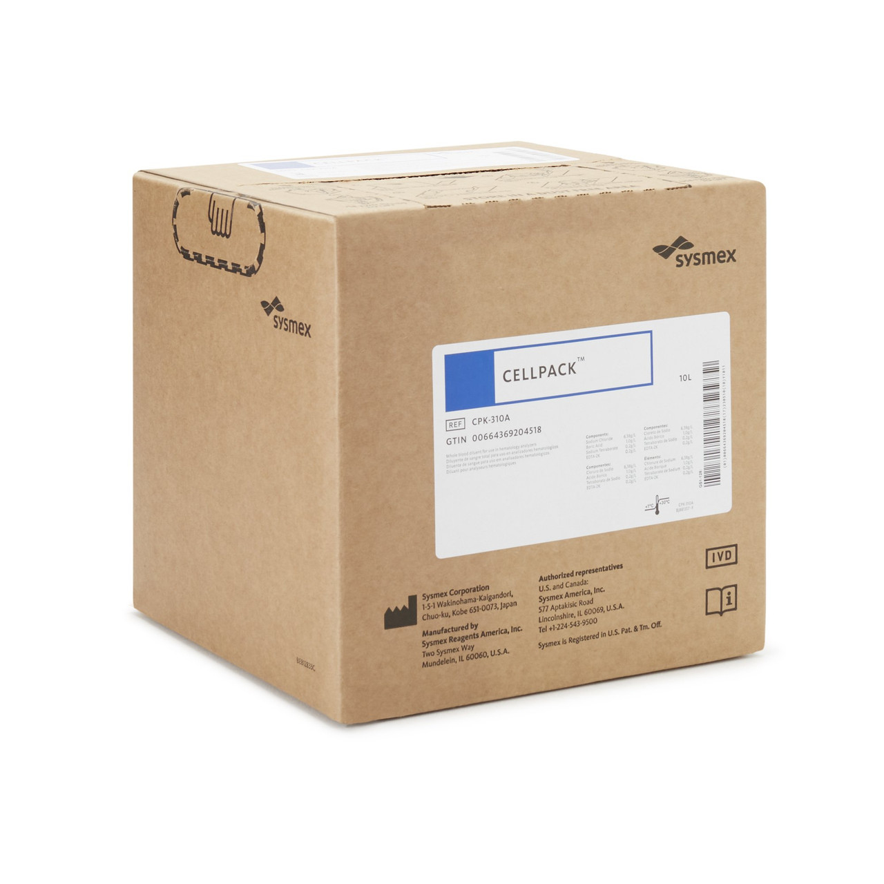 Cellpack® Hematology Reagent Diluent for use with Sysmex Automated ...