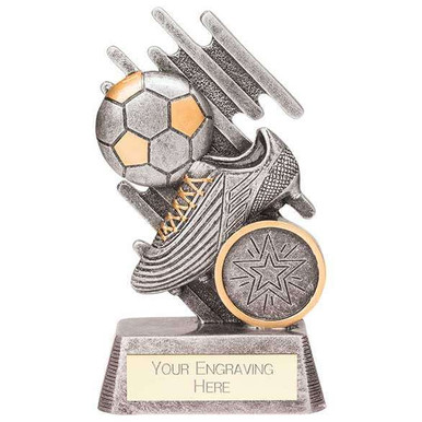 Focus Football Boot & Ball Award Silver - Buy Now