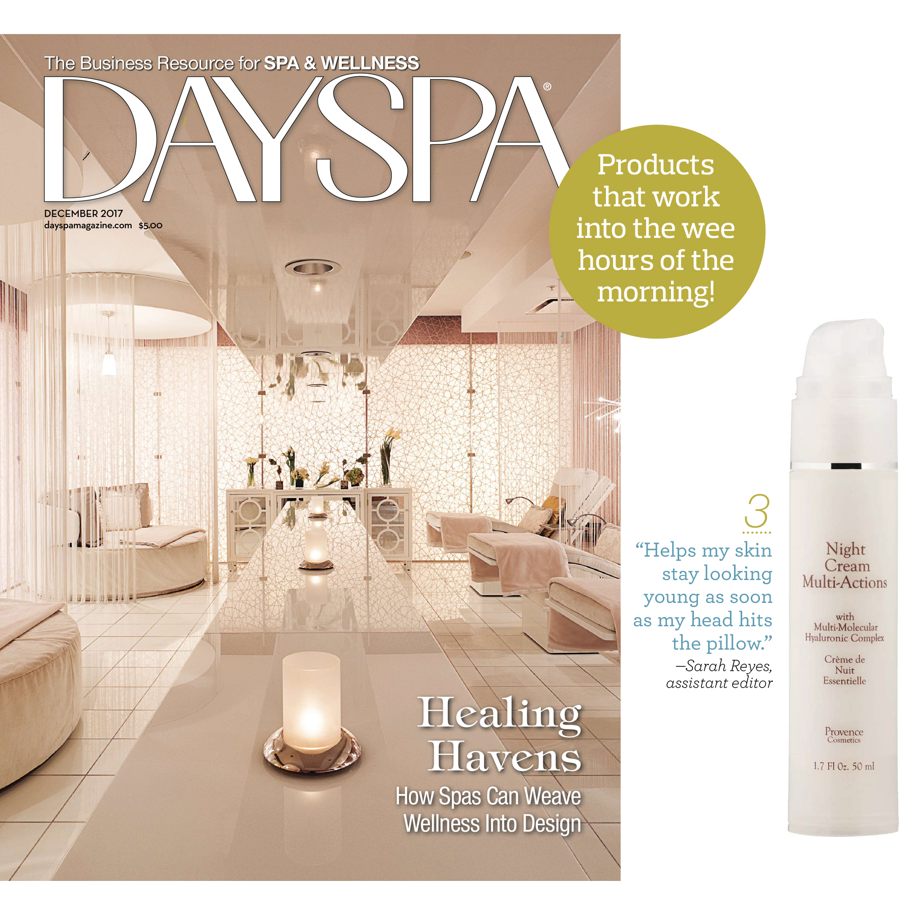 NIGHT CREAM SEEN IN DAY SPA - Provence Cosmetics Inc. Professional